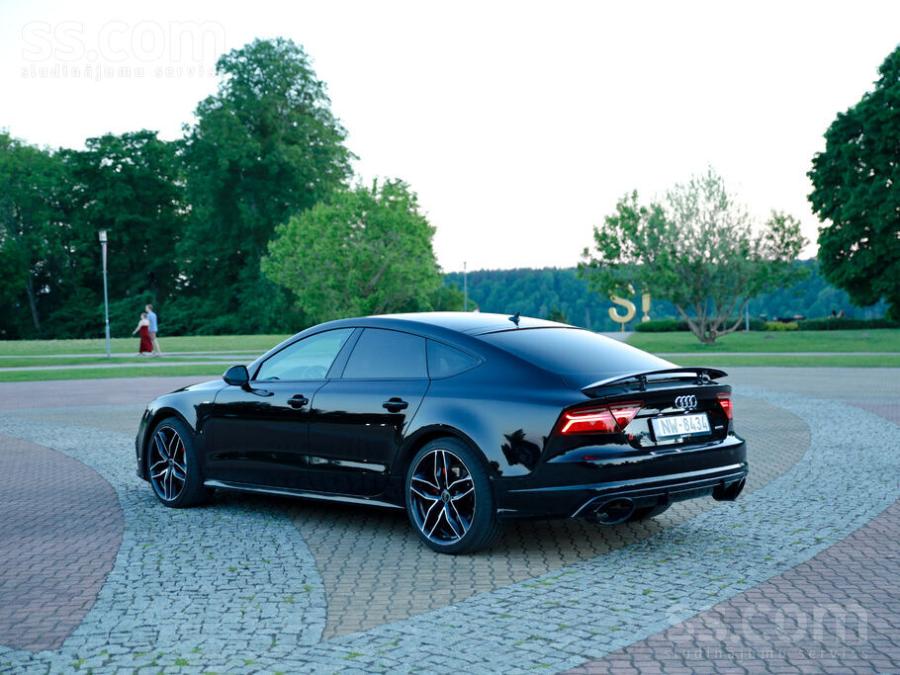 Melns Audi A7 Sportback 2015 Rīga, ar dzinēja tilpumu 3.00 L un nobraukumu 334 tūkst. km par 21900 €, foto 4 vietnē AUTOMOTO.COM.LV