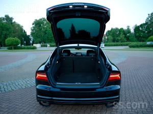 Melns Audi A7 Sportback 2015 Rīga, ar dzinēja tilpumu 3.00 L un nobraukumu 334 tūkst. km par 21900 €, foto 9 vietnē AUTOMOTO.COM.LV