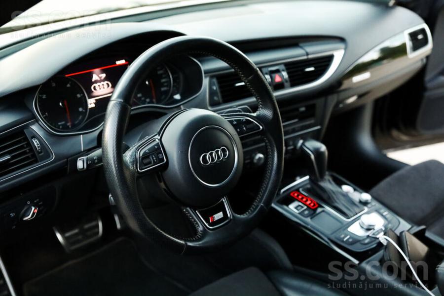 Melns Audi A7 Sportback 2015 Rīga, ar dzinēja tilpumu 3.00 L un nobraukumu 334 tūkst. km par 21900 €, foto 12 vietnē AUTOMOTO.COM.LV