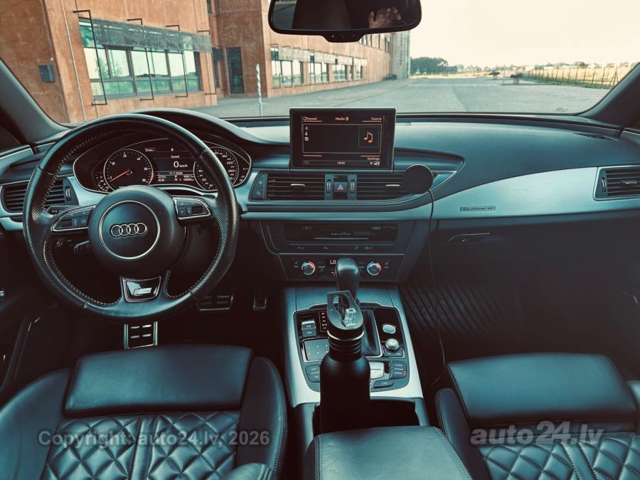 Melns Audi A7 Sportback 2015 Tallina, ar dzinēja tilpumu 3.00 L un nobraukumu 156 tūkst. km par 23800 €, foto 14 vietnē AUTOMOTO.COM.LV