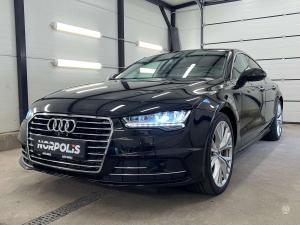 Black Audi A7 Sportback 2015 in Vilnius, with an engine capacity of 3.00 L and mileage of 144 thousand km for 17900 €, photo 6 on AUTOMOTO.COM.LV