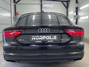 Black Audi A7 Sportback 2015 in Vilnius, with an engine capacity of 3.00 L and mileage of 144 thousand km for 17900 €, photo 7 on AUTOMOTO.COM.LV