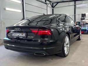 Black Audi A7 Sportback 2015 in Vilnius, with an engine capacity of 3.00 L and mileage of 144 thousand km for 17900 €, photo 9 on AUTOMOTO.COM.LV