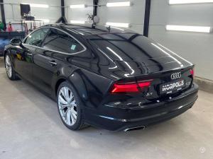 Black Audi A7 Sportback 2015 in Vilnius, with an engine capacity of 3.00 L and mileage of 144 thousand km for 17900 €, photo 10 on AUTOMOTO.COM.LV