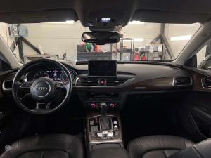 Black Audi A7 Sportback 2015 in Vilnius, with an engine capacity of 3.00 L and mileage of 144 thousand km for 17900 €, photo 21 on AUTOMOTO.COM.LV