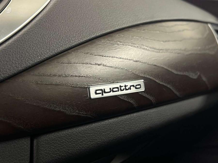 Black Audi A7 Sportback 2015 in Vilnius, with an engine capacity of 3.00 L and mileage of 144 thousand km for 17900 €, photo 29 on AUTOMOTO.COM.LV