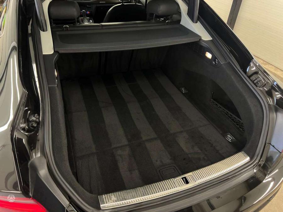 Black Audi A7 Sportback 2015 in Vilnius, with an engine capacity of 3.00 L and mileage of 144 thousand km for 17900 €, photo 33 on AUTOMOTO.COM.LV