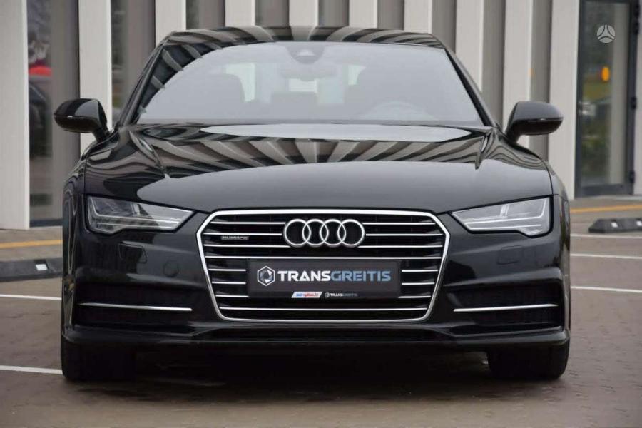 Melns Audi A7 Sportback 2015 Viļņa, ar dzinēja tilpumu 2.97 L un nobraukumu 267 tūkst. km par 16200 €, foto 4 vietnē AUTOMOTO.COM.LV