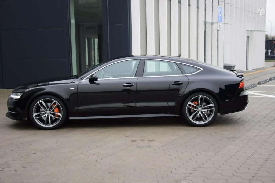 Melns Audi A7 Sportback 2015 Viļņa, ar dzinēja tilpumu 2.97 L un nobraukumu 267 tūkst. km par 16200 €, foto 12 vietnē AUTOMOTO.COM.LV