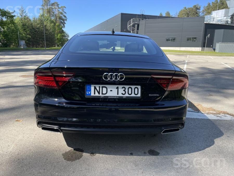 Black Audi A7 Sportback 2016 in Riga, with an engine capacity of 3.00 L and mileage of 145 thousand km for 22900 €, photo 5 on AUTOMOTO.COM.LV