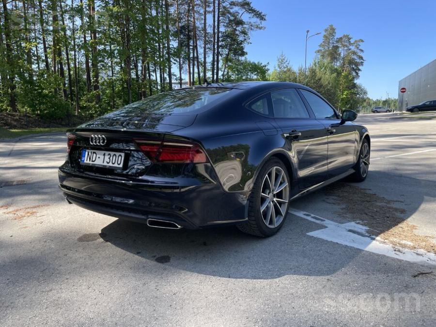 Black Audi A7 Sportback 2016 in Riga, with an engine capacity of 3.00 L and mileage of 145 thousand km for 22900 €, photo 19 on AUTOMOTO.COM.LV
