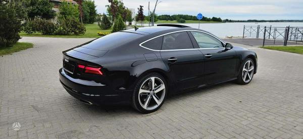 Black Audi A7 Sportback 2016 in Telschi, with an engine capacity of 2.97 L and mileage of 270 thousand km for 15900 €, photo 8 on AUTOMOTO.COM.LV