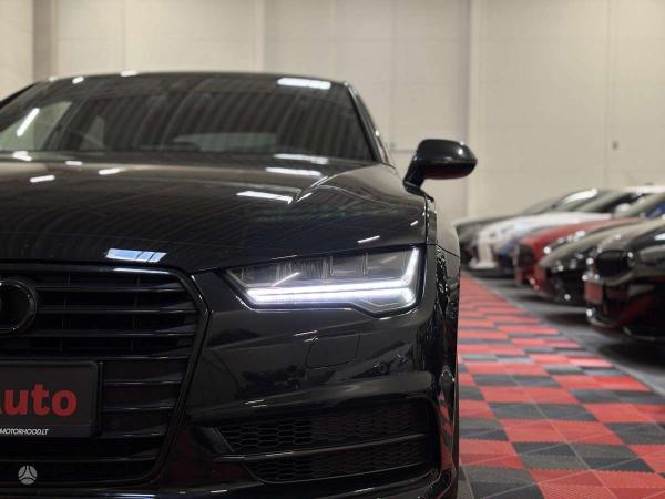 Black Audi A7 Sportback 2016 in Vilnius, with an engine capacity of 3.00 L and mileage of 201 thousand km for 17990 €, photo 7 on AUTOMOTO.COM.LV