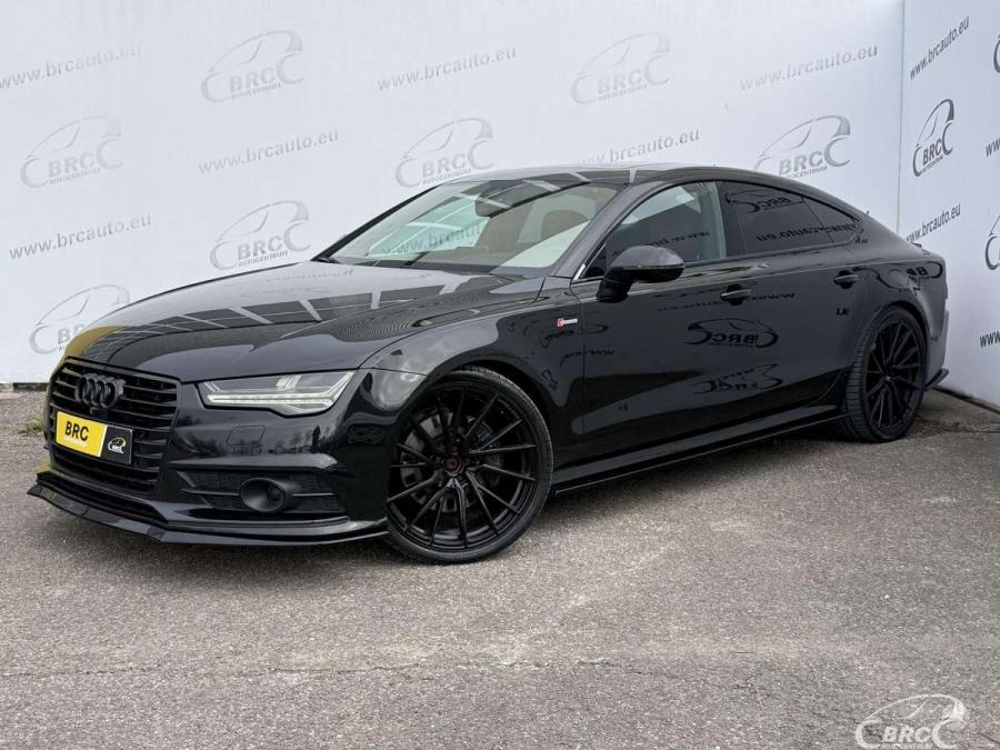 Melns Audi A7 Sportback 2016 Klaipėda, ar dzinēja tilpumu 3.00 L un nobraukumu 193 tūkst. km par 17900 €, foto 1 vietnē AUTOMOTO.COM.LV