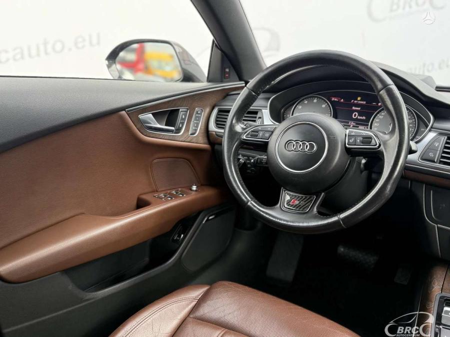 Melns Audi A7 Sportback 2016 Klaipėda, ar dzinēja tilpumu 3.00 L un nobraukumu 193 tūkst. km par 17900 €, foto 11 vietnē AUTOMOTO.COM.LV