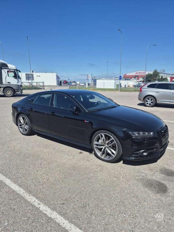 Melns Audi A7 Sportback 2016 Kauņa, ar dzinēja tilpumu 3.00 L un nobraukumu 171 tūkst. km par 18500 €, foto 3 vietnē AUTOMOTO.COM.LV