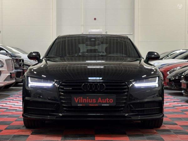 Black Audi A7 Sportback 2016 in Vilnius, with an engine capacity of 3.00 L and mileage of 201 thousand km for 17490 €, photo 2 on AUTOMOTO.COM.LV