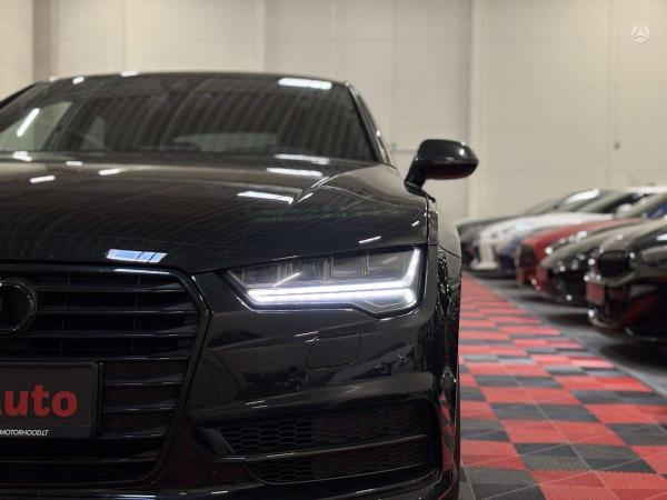 Black Audi A7 Sportback 2016 in Vilnius, with an engine capacity of 3.00 L and mileage of 201 thousand km for 17490 €, photo 7 on AUTOMOTO.COM.LV