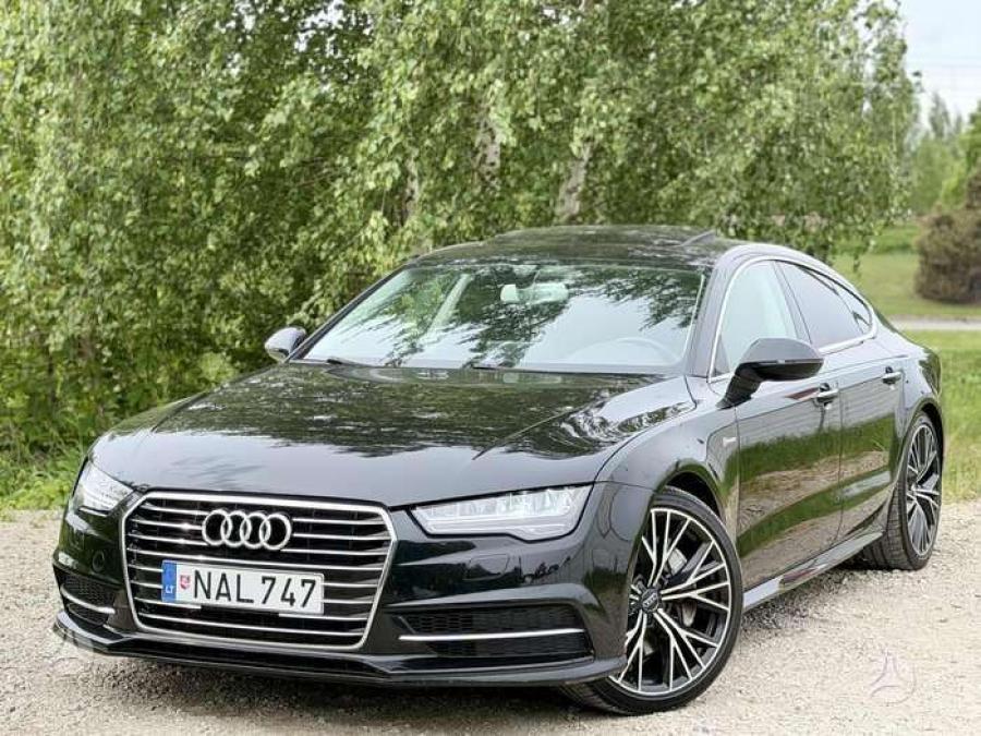 Black Audi A7 Sportback 2016 in Siauliai, with an engine capacity of 3.00 L and mileage of 236 thousand km for 15950 €, photo 3 on AUTOMOTO.COM.LV