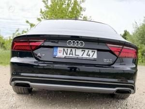 Black Audi A7 Sportback 2016 in Siauliai, with an engine capacity of 3.00 L and mileage of 236 thousand km for 15950 €, photo 7 on AUTOMOTO.COM.LV