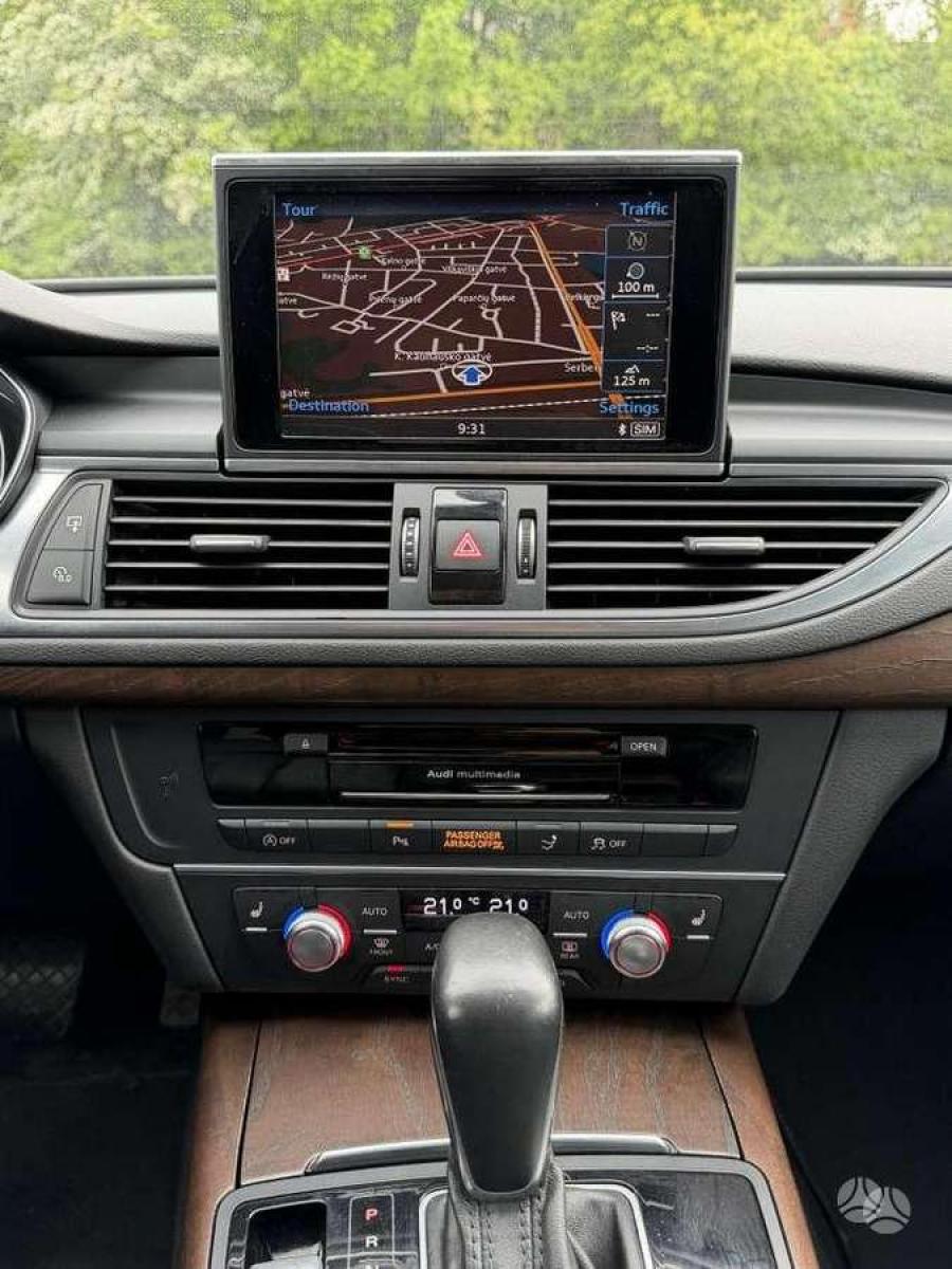 Black Audi A7 Sportback 2016 in Siauliai, with an engine capacity of 3.00 L and mileage of 236 thousand km for 15950 €, photo 28 on AUTOMOTO.COM.LV