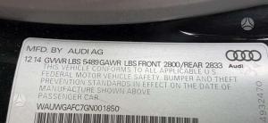 Black Audi A7 Sportback 2016 in Siauliai, with an engine capacity of 3.00 L and mileage of 236 thousand km for 15950 €, photo 38 on AUTOMOTO.COM.LV