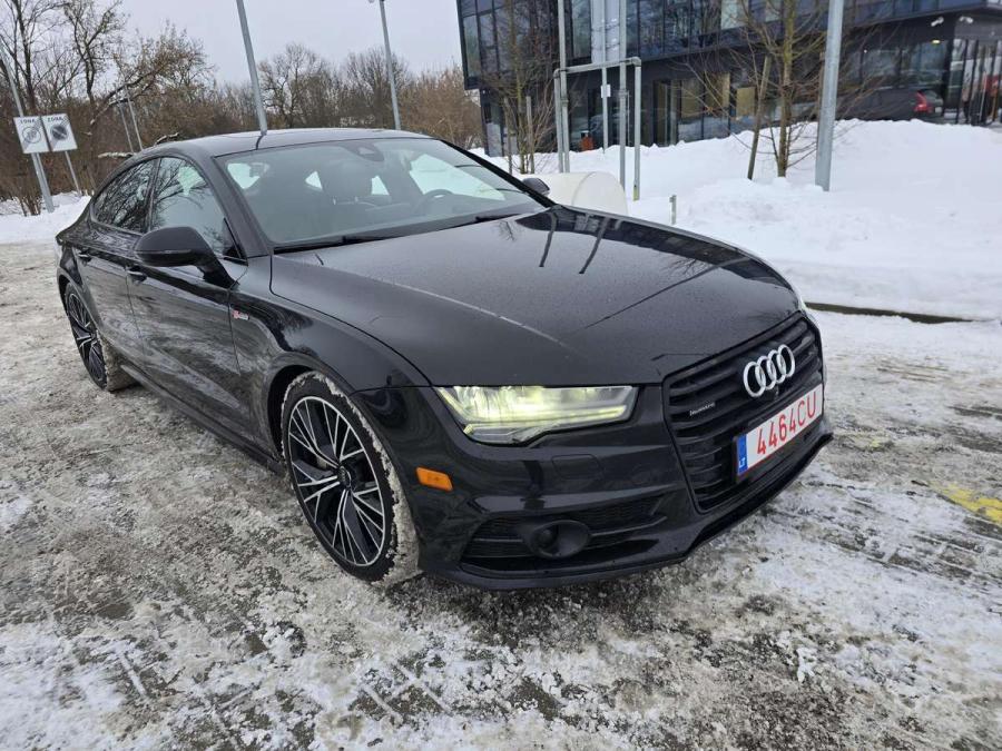 Melns Audi A7 Sportback 2017 Panevēža, ar dzinēja tilpumu 3.00 L un nobraukumu 217 tūkst. km par 22950 €, foto 4 vietnē AUTOMOTO.COM.LV