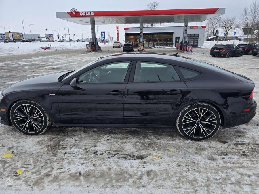 Melns Audi A7 Sportback 2017 Panevēža, ar dzinēja tilpumu 3.00 L un nobraukumu 217 tūkst. km par 22950 €, foto 10 vietnē AUTOMOTO.COM.LV