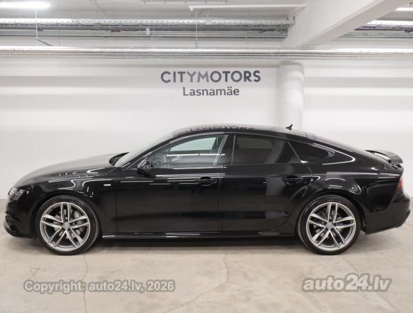 Melns Audi A7 Sportback 2017 Tallina, ar dzinēja tilpumu 3.00 L un nobraukumu 172 tūkst. km par 23500 €, foto 2 vietnē AUTOMOTO.COM.LV