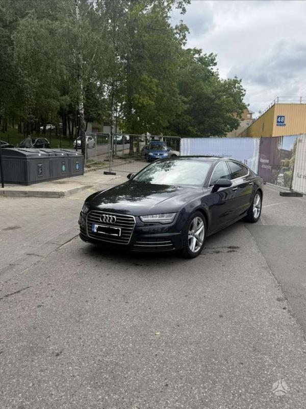 Melns Audi A7 Sportback 2017 Viļņa, ar dzinēja tilpumu 2.97 L un nobraukumu 270 tūkst. km par 13900 €, foto 1 vietnē AUTOMOTO.COM.LV