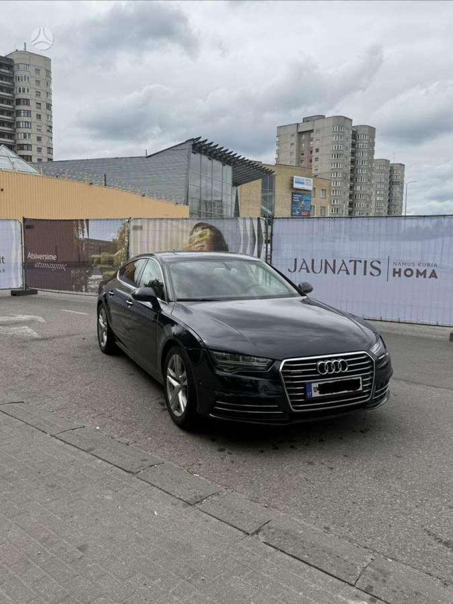 Melns Audi A7 Sportback 2017 Viļņa, ar dzinēja tilpumu 2.97 L un nobraukumu 270 tūkst. km par 13900 €, foto 3 vietnē AUTOMOTO.COM.LV