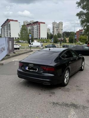 Melns Audi A7 Sportback 2017 Viļņa, ar dzinēja tilpumu 2.97 L un nobraukumu 270 tūkst. km par 13900 €, foto 4 vietnē AUTOMOTO.COM.LV