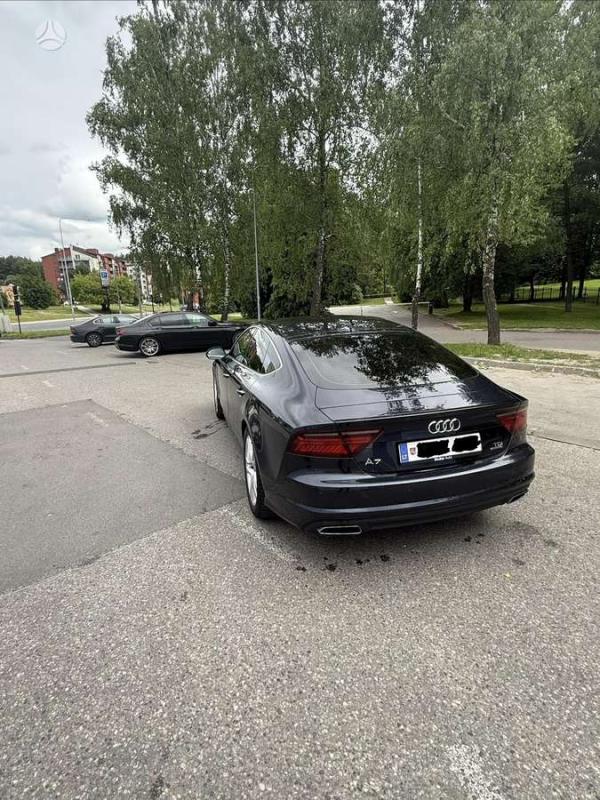 Melns Audi A7 Sportback 2017 Viļņa, ar dzinēja tilpumu 2.97 L un nobraukumu 270 tūkst. km par 13900 €, foto 4 vietnē AUTOMOTO.COM.LV