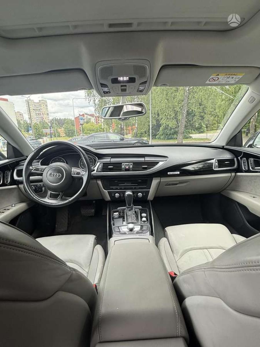 Melns Audi A7 Sportback 2017 Viļņa, ar dzinēja tilpumu 2.97 L un nobraukumu 270 tūkst. km par 13900 €, foto 9 vietnē AUTOMOTO.COM.LV