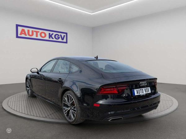 Black Audi A7 Sportback 2017 in Kaunas, with an engine capacity of 3.00 L and mileage of 219 thousand km for 19799 €, photo 3 on AUTOMOTO.COM.LV