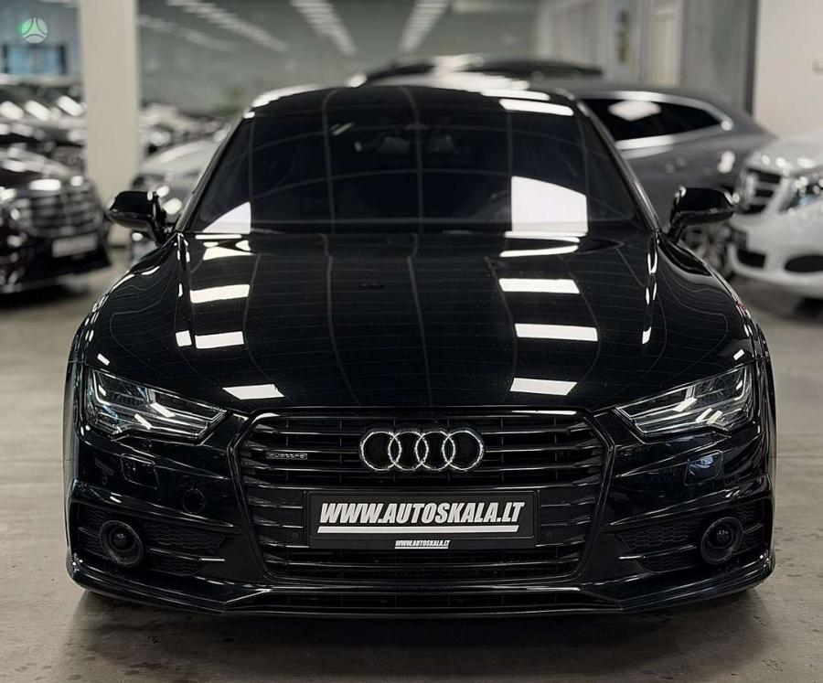 Melns Audi A7 Sportback 2017 Klaipėda, ar dzinēja tilpumu 3.00 L un nobraukumu 228 tūkst. km par 24750 €, foto 3 vietnē AUTOMOTO.COM.LV