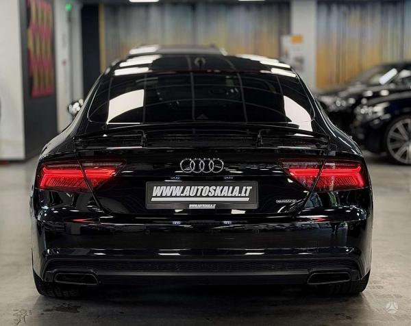 Black Audi A7 Sportback 2017 in Klaipeda, with an engine capacity of 3.00 L and mileage of 228 thousand km for 24750 €, photo 6 on AUTOMOTO.COM.LV