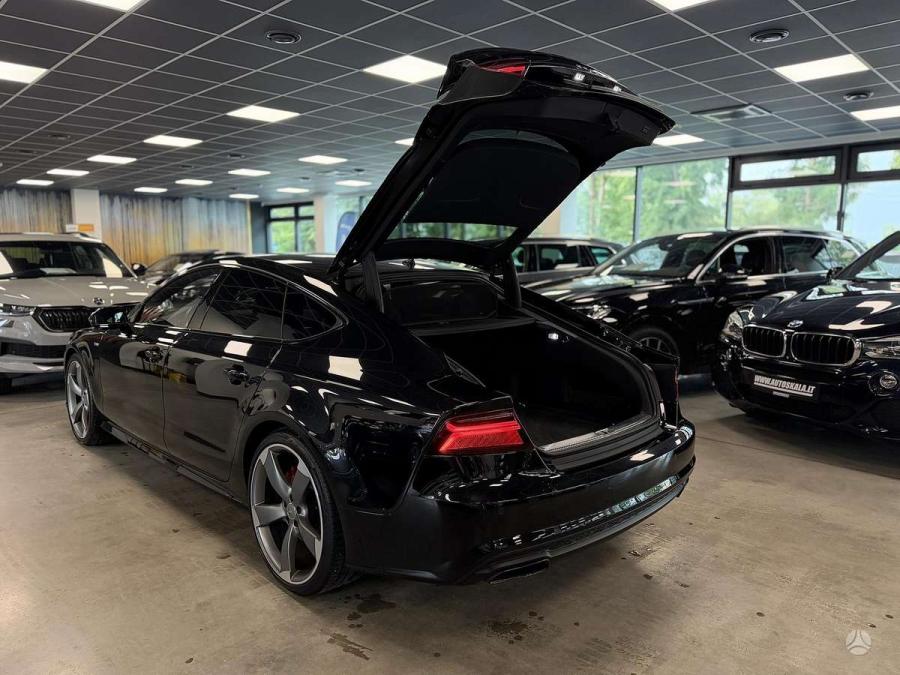 Melns Audi A7 Sportback 2017 Klaipėda, ar dzinēja tilpumu 3.00 L un nobraukumu 228 tūkst. km par 24750 €, foto 10 vietnē AUTOMOTO.COM.LV
