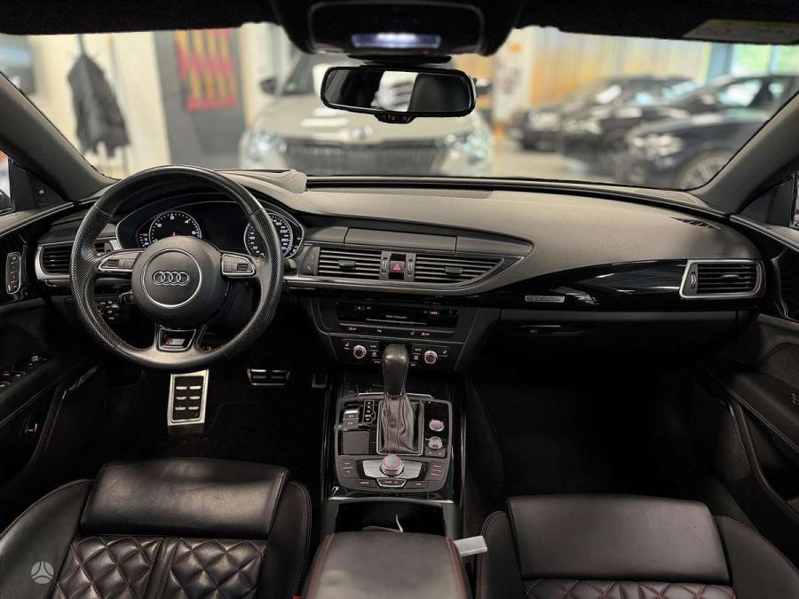 Melns Audi A7 Sportback 2017 Klaipėda, ar dzinēja tilpumu 3.00 L un nobraukumu 228 tūkst. km par 24750 €, foto 12 vietnē AUTOMOTO.COM.LV