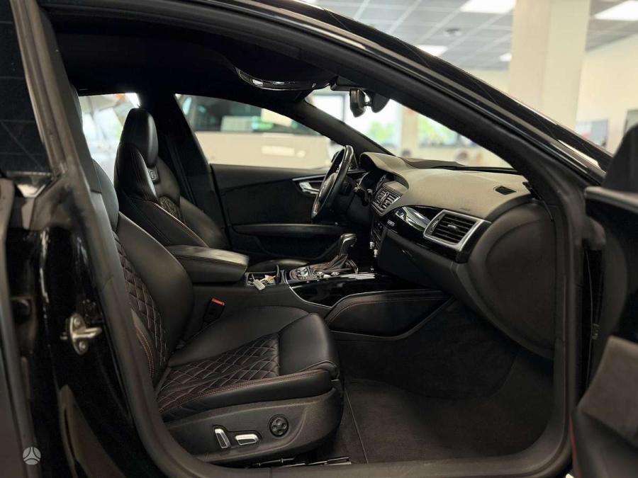 Melns Audi A7 Sportback 2017 Klaipėda, ar dzinēja tilpumu 3.00 L un nobraukumu 228 tūkst. km par 24750 €, foto 16 vietnē AUTOMOTO.COM.LV