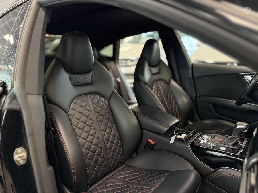 Melns Audi A7 Sportback 2017 Klaipėda, ar dzinēja tilpumu 3.00 L un nobraukumu 228 tūkst. km par 24750 €, foto 28 vietnē AUTOMOTO.COM.LV
