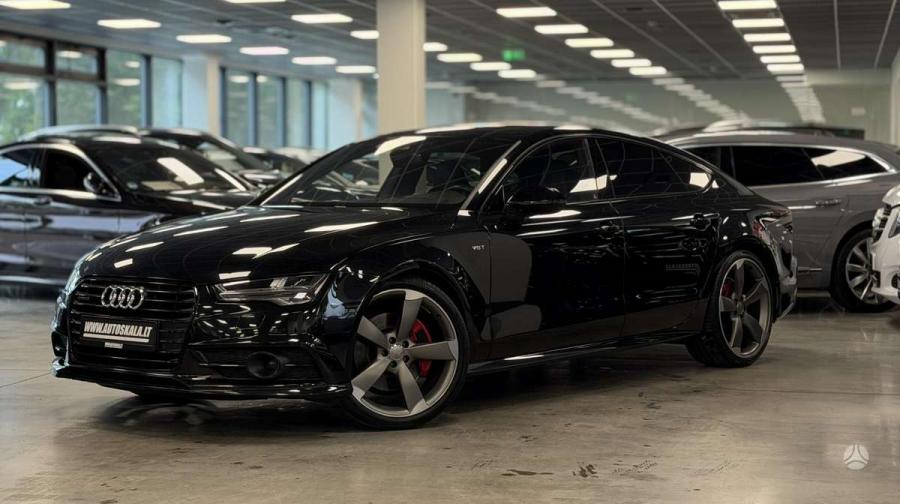 Melns Audi A7 Sportback 2017 Klaipėda, ar dzinēja tilpumu 3.00 L un nobraukumu 228 tūkst. km par 24750 €, foto 35 vietnē AUTOMOTO.COM.LV