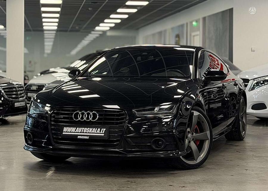 Melns Audi A7 Sportback 2017 Klaipėda, ar dzinēja tilpumu 3.00 L un nobraukumu 228 tūkst. km par 24750 €, foto 39 vietnē AUTOMOTO.COM.LV