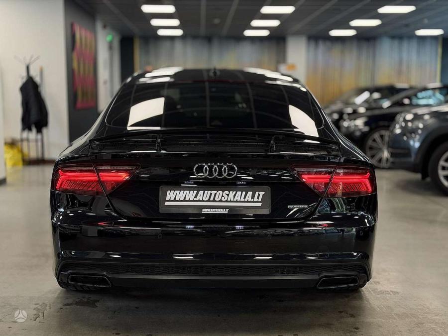 Melns Audi A7 Sportback 2017 Klaipėda, ar dzinēja tilpumu 3.00 L un nobraukumu 228 tūkst. km par 24750 €, foto 40 vietnē AUTOMOTO.COM.LV
