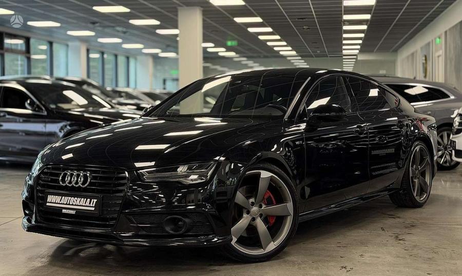 Melns Audi A7 Sportback 2017 Klaipėda, ar dzinēja tilpumu 3.00 L un nobraukumu 228 tūkst. km par 24750 €, foto 41 vietnē AUTOMOTO.COM.LV