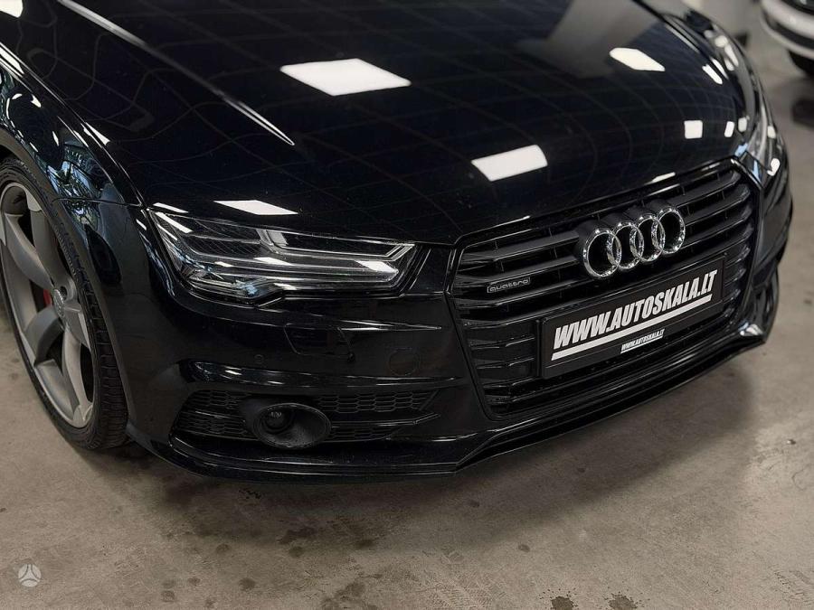 Melns Audi A7 Sportback 2017 Klaipėda, ar dzinēja tilpumu 3.00 L un nobraukumu 228 tūkst. km par 24750 €, foto 45 vietnē AUTOMOTO.COM.LV
