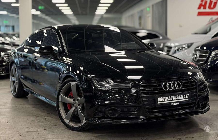 Melns Audi A7 Sportback 2017 Klaipėda, ar dzinēja tilpumu 3.00 L un nobraukumu 228 tūkst. km par 24750 €, foto 46 vietnē AUTOMOTO.COM.LV