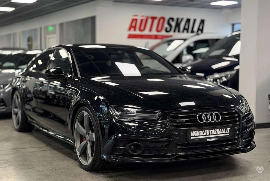 Melns Audi A7 Sportback 2017 Klaipėda, ar dzinēja tilpumu 3.00 L un nobraukumu 228 tūkst. km par 24750 €, foto 47 vietnē AUTOMOTO.COM.LV