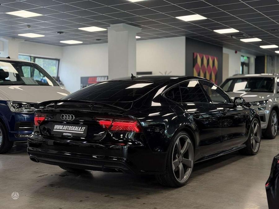 Melns Audi A7 Sportback 2017 Klaipėda, ar dzinēja tilpumu 3.00 L un nobraukumu 228 tūkst. km par 24750 €, foto 49 vietnē AUTOMOTO.COM.LV