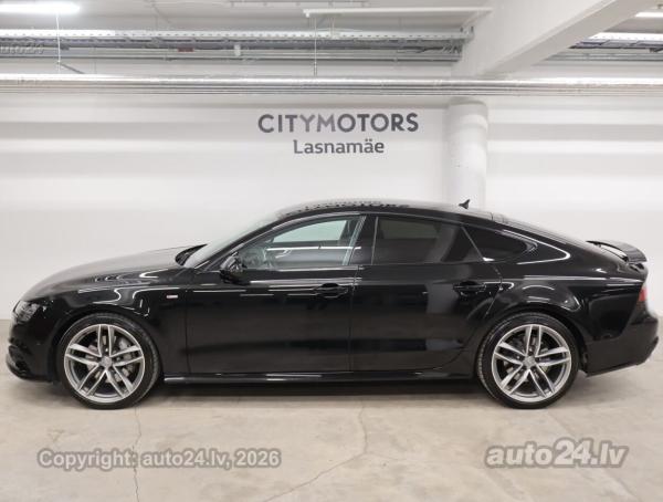 Melns Audi A7 Sportback 2017 Tallina, ar dzinēja tilpumu 3.00 L un nobraukumu 172 tūkst. km par 23500 €, foto 2 vietnē AUTOMOTO.COM.LV